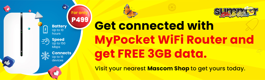 MyPocket WiFi Prepaid – Mascom | Number 1 Because of you